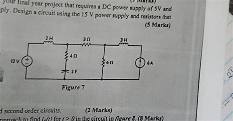 Solved Final Year Project That Requires A Dc Power Supply Of 5 V And Ply Design A Circuit