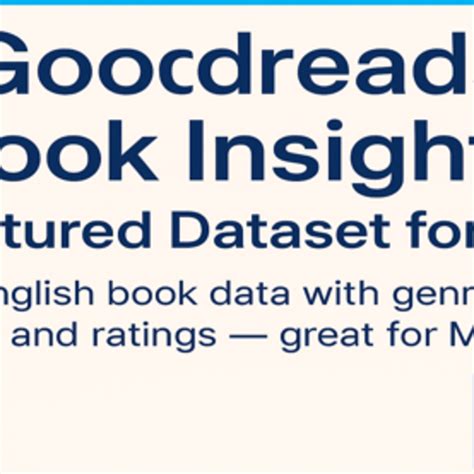 Goodreads Book Insights Structured Dataset For Nlp Kaggle