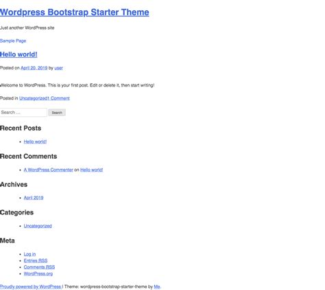 How To Create A Bootstrap Theme For Wordpress My Blog