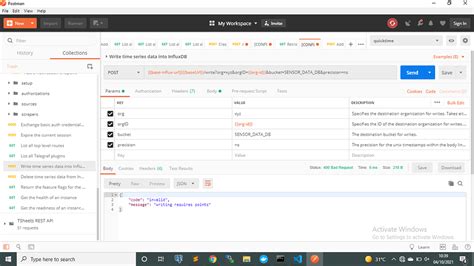 Unable To Write Data To Influxdb 2 Using Influx Api Call Influxdb 2