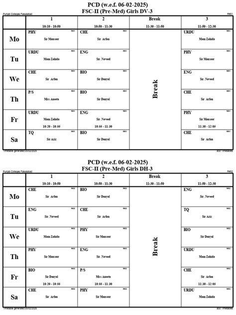 Classes Timetable Wef 06 02 25 Pdf