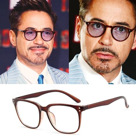Robert Downey Style Sunglasses Men Vintage Tony Stark Iron Man Prescri Cinily