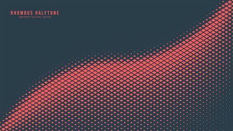 Premium Vector Halftone Checkered Rhombus Pattern Vector Smooth Curved Border Red Blue