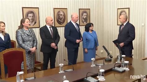 Кандидат премиерът Росен Желязков прие първия мандат представи състав на Министерския съвет