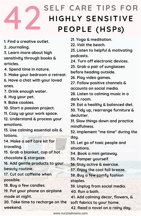 Self Care Guide For Highly Sensitive People Artofit