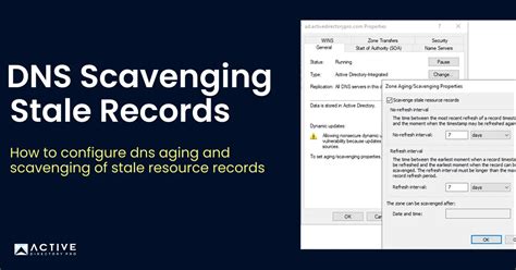 How To Configure Dns Aging And Scavenging Cleanup Stale Dns Records Active Directory Pro