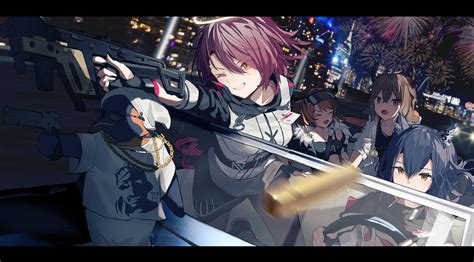 Texas Exusiai Croissant The Emperor And Bison Arknights Drawn By Susukawa Susucawa