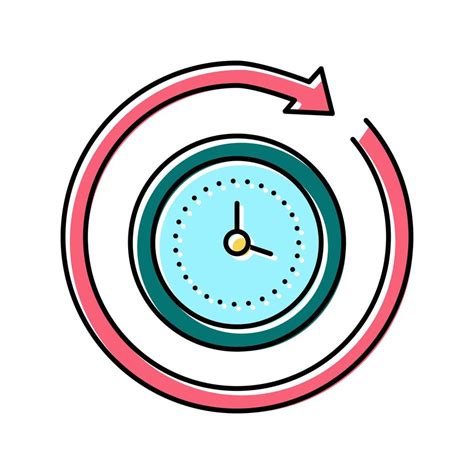 Running Time Color Icon Vector Illustration Sign 19003461 Vector Art At