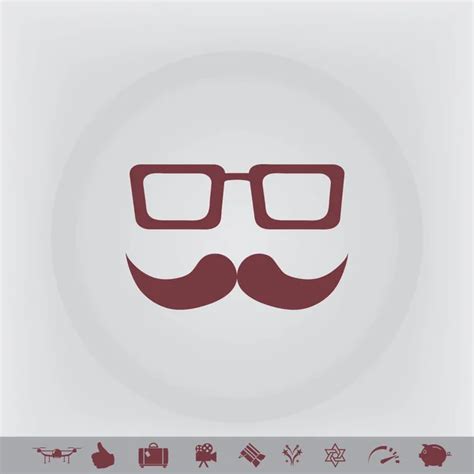 Colorful Nerd Glasses With Mustaches