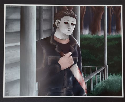 Michael Myers Fan Art Dead By Daylight Laurie Strode Michael Myers Fan
