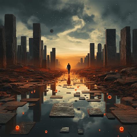 Premium Ai Image Mesmerizing Abstract Illustrations With Geometric Shapes