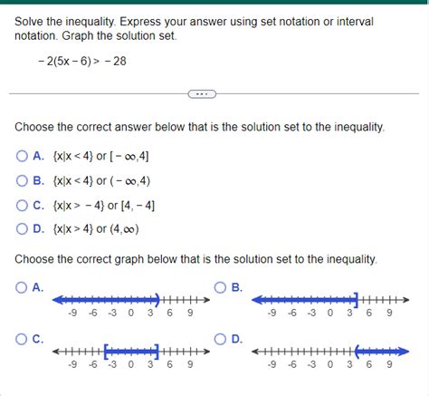 Solved Solve The Inequality Express Your Answer Using Set Chegg