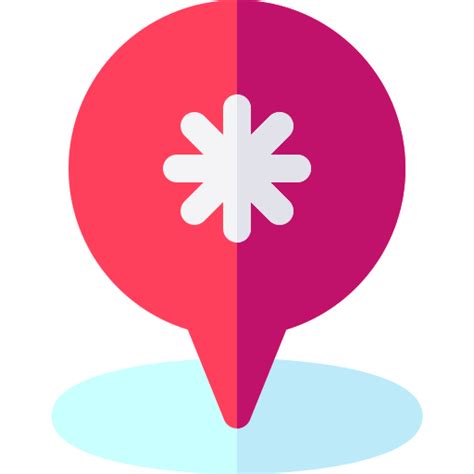 Map Marker Basic Rounded Flat Icon