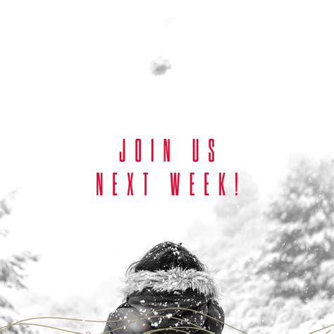 Join Us Next Week Sunday Social