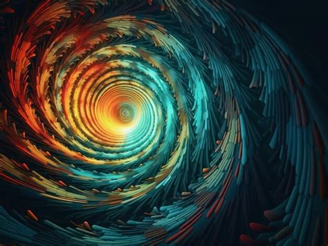 Premium Ai Image Colorful Swirling Radial Vortex Background Created With Generative Ai Technology