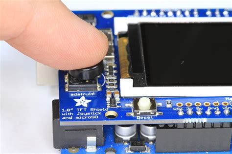 Reading The Joystick 18 Tft Display Breakout And Shield Adafruit Learning System