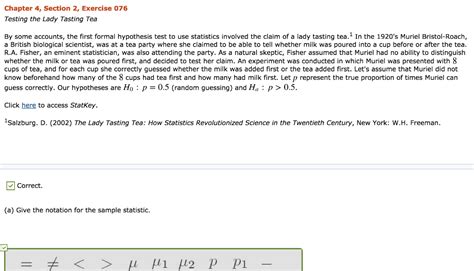 Solved Chapter 4 Section 2 Exercise 076 Testing The Lady