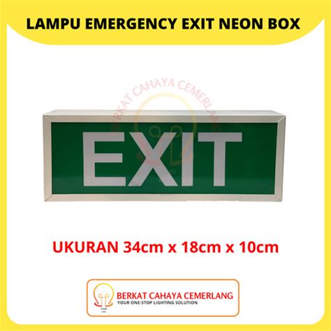 Jual Lampu Emergency Hokito EXIT NEON BOX Jakarta Barat Berkat Cahaya Cemerlang Tokopedia