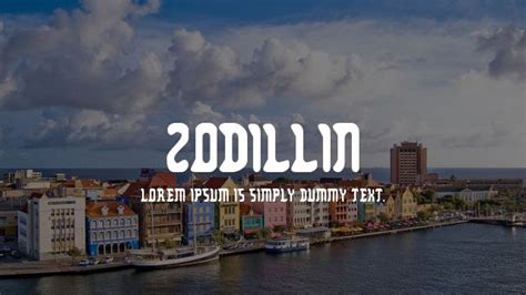 zodillin font typing guru