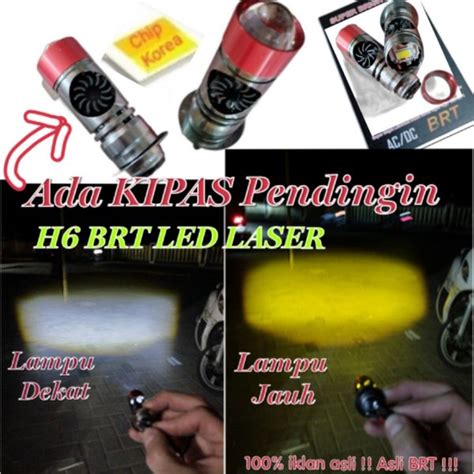 Jual Lampu Utama Led Laser H Kipas Acdc Headlamp Projector Watt Brt