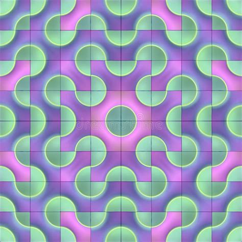 digital illustration of a symmetrical pattern of repeating colored