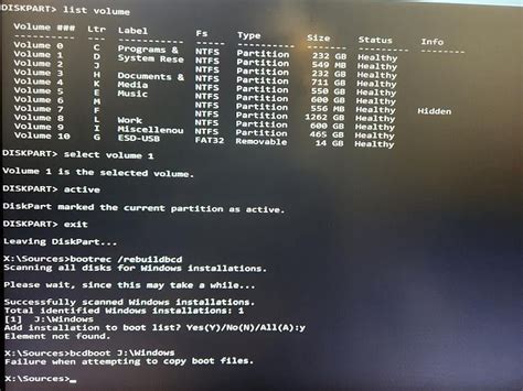 Bootmgr Missing And Element Not Found Installation In Different Drive