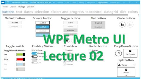 Wpf Metro Ui Design Lecture 02 Youtube