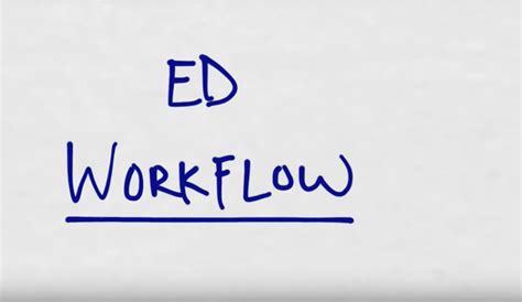 ED Work Flow An Efficient Approach To Working Up Patients NuMose