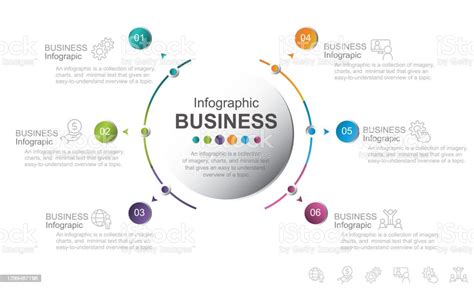옵션과 다채로운 아이콘인 인포그래픽 템플릿입니다 벡터 스톡 일러스트레이션 인포그래픽 서클 5번 차트 3차원 형태에 대한 스톡 벡터 아트 및 기타 이미지 Istock