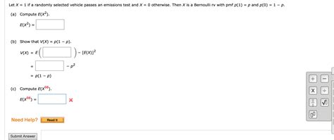 solved let x 1 if a randomly selected vehicle passes an