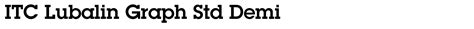 Itc Lubalin Graph Font Webfont And Desktop Myfonts