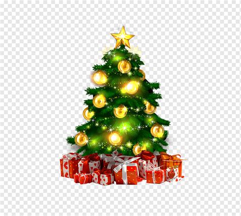 산타 클로스 크리스마스 트리 선물 크리스마스 트리 휴일 나무 가지 사진 Png Pngwing