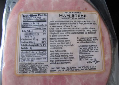 Ham Slices Nutrition Facts Besto Blog