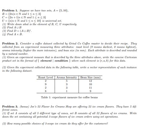 Solved Problem 1 ﻿suppose We Have Two Sets A 510 ﻿and