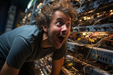 Server Engineer Troubleshooting Problem Ar C V Premium Ai Generated Image