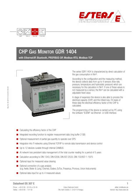 Pdf With Ethernet Ip Bluetooth Profibus Dp Modbus Rtu Modbus … 307 E V 0 9 Web · 2012
