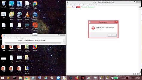 Syntax Error Pada Python Kesalahan Identasihuman Errordll