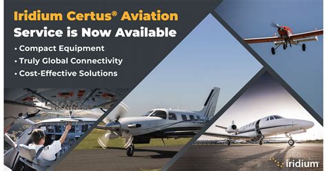 Iridium Launches Iridium Certus For Aviation Service Revolutionizing Aircraft Connectivity