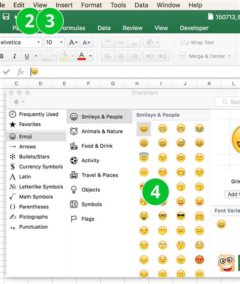 Emoji Mac Professor Excel Professor Excel