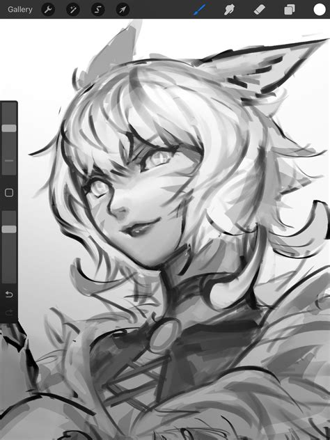 2 Hour Process Of My Yshtola Drawing Rffxiv