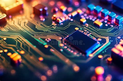 Abstract Data Technology Background With A Network Grid And Particles Connected Sci Fi Digital