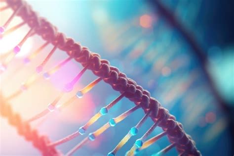 Premium Photo Closeup Photo Presenting The Microscopic View Of Dna