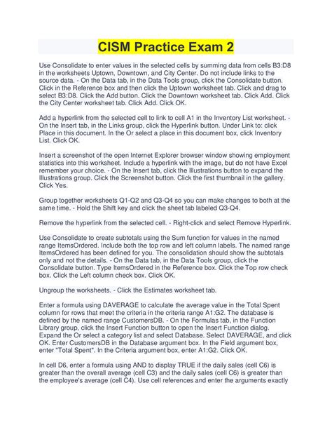 Cism Bundled Exams With Complete Solution Browsegrades