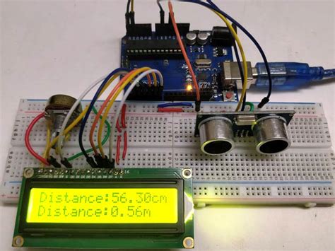 distance measurement using arduino ultrasonic sensor code and circuit