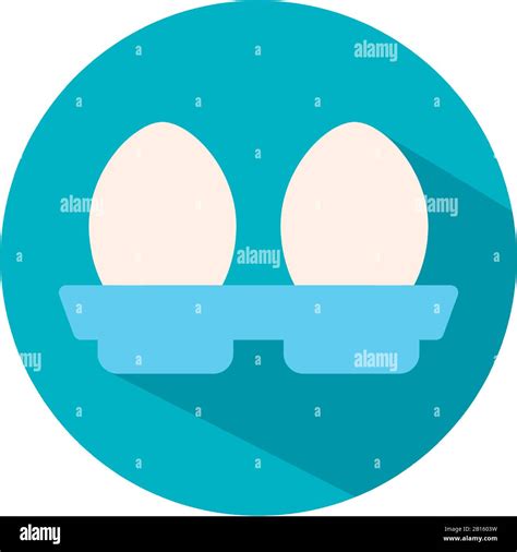 Two Eggs Flat Style Icon Design Eat Food Restaurant Menu Dinner Lunch