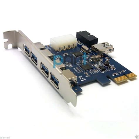 Pcie X1 To 5 Port Usb3 0 With 19pin Usb Header Expansion Card