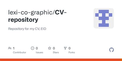 Github Lexi Co Graphiccv Repository Repository For My Cv Eid