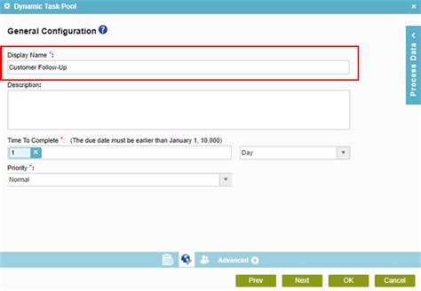 example configure dynamic task pool activity and load balancing activity