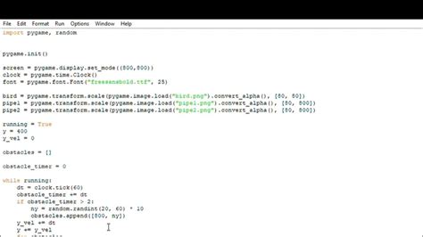 Speedrunning Coding Python Flappybird In Idle Instead Of Doing My Assignments Youtube