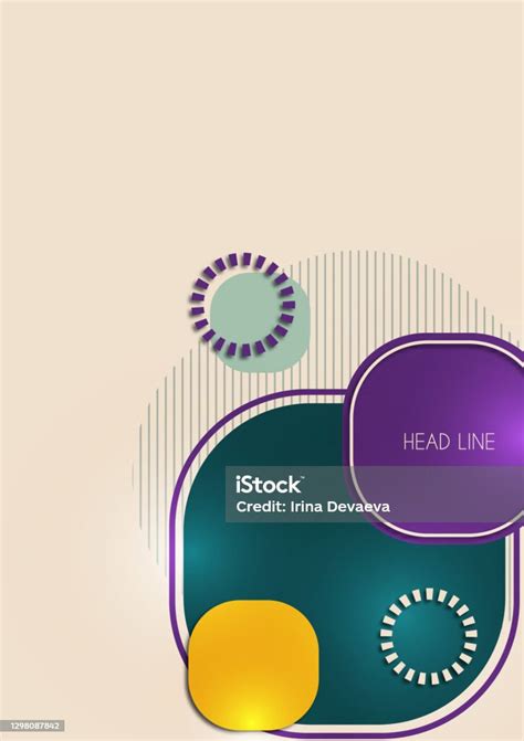 겹치는 원형 사각형은 기하학적 추상적 배경 컴포지션을 형성합니다 벽지 배너 배경 카드 일러스트 방문 페이지 커버 포스터 전단지에